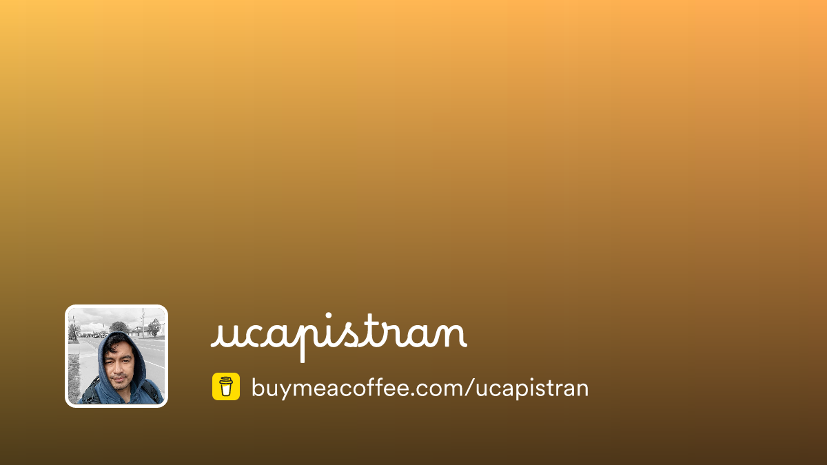 ucapistran is creating software - Buymeacoffee