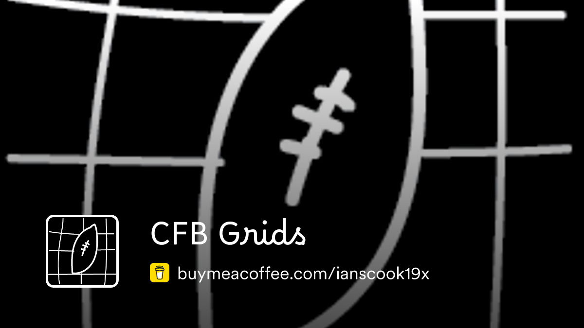 CFB Grids is creating a college football trivia game. - Buymeacoffee
