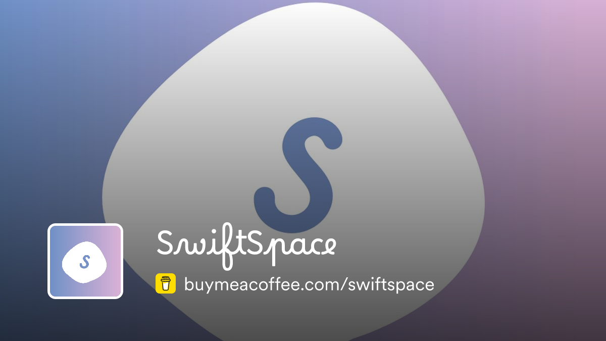 SwiftSpace - Buymeacoffee