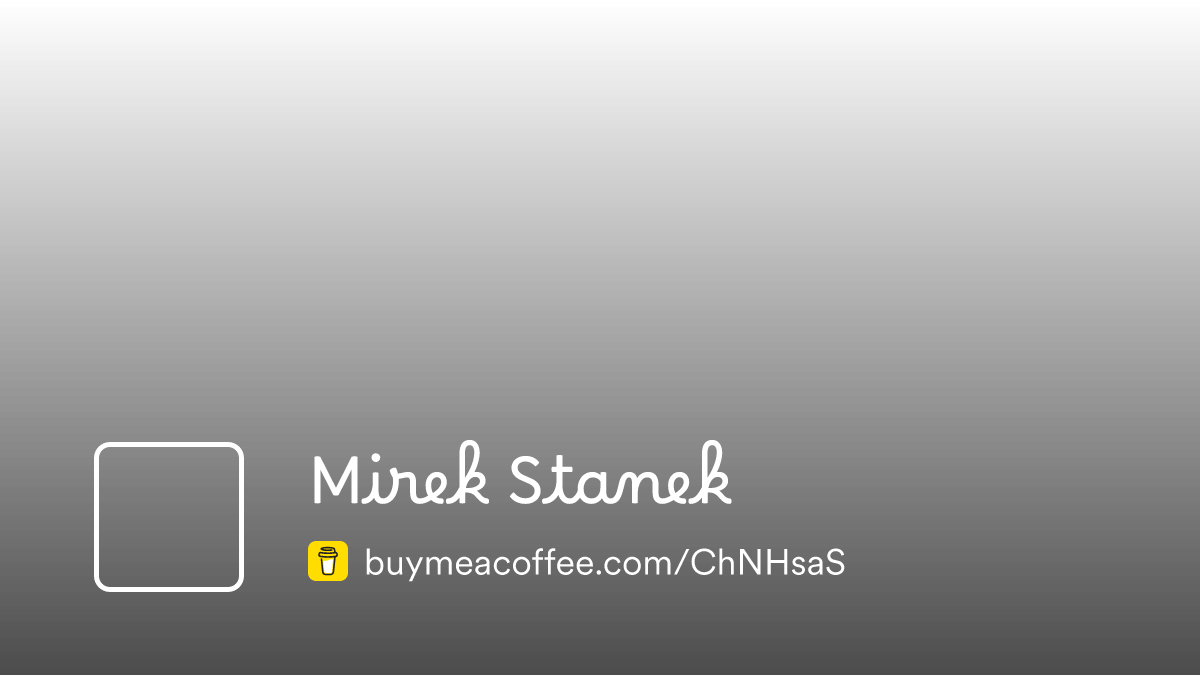 Mirek Stanek - Buymeacoffee