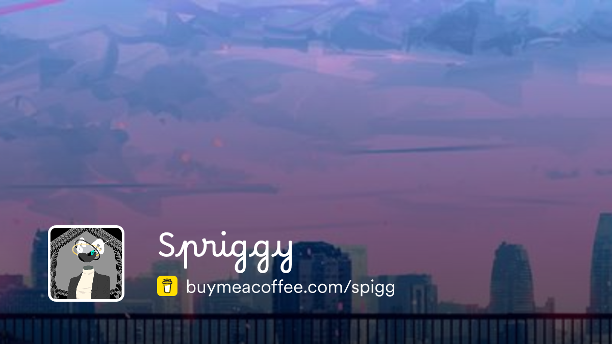 Spriggy is setting up a commissions page for graphic designs - Buymeacoffee
