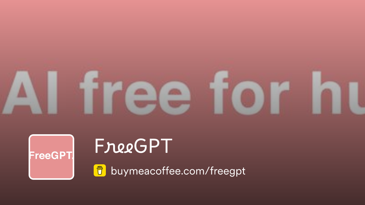 FreeGPT - Buymeacoffee