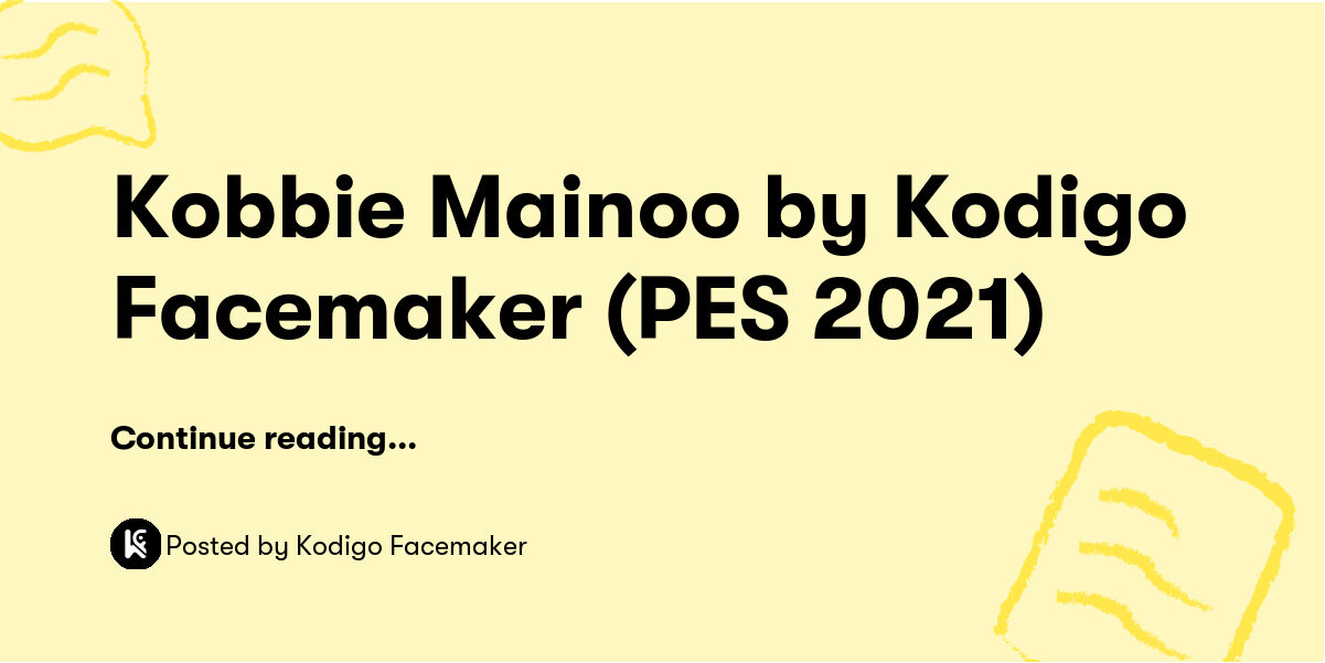 Kobbie Mainoo by Kodigo Facemaker (PES 2021) — Kodigo Facemaker ...