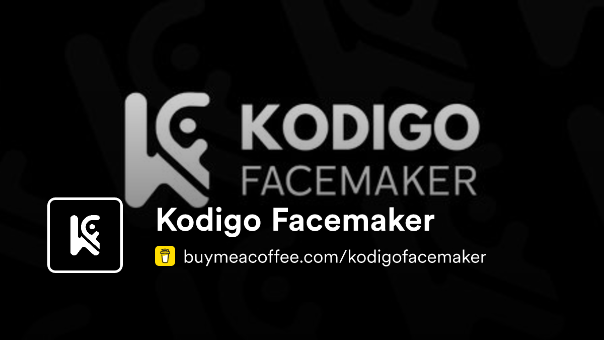 Kodigo Facemaker - Buymeacoffee