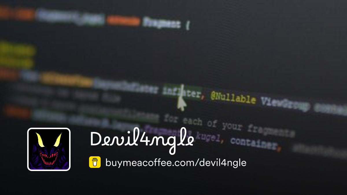 Devil4ngle - Buymeacoffee
