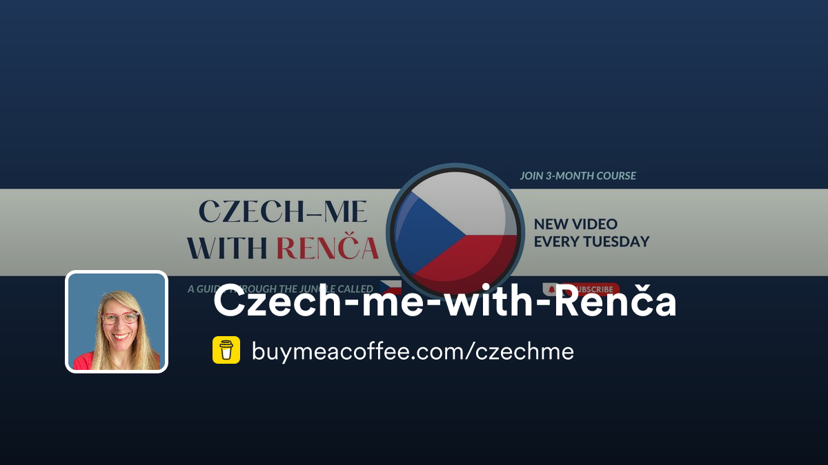 Czech-me-with-Renča is creating videos with stories in Czech, courses and other materials ...