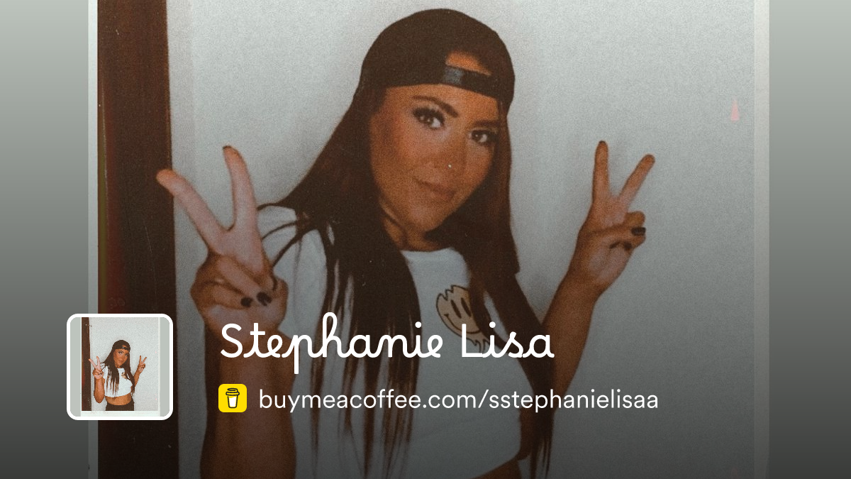 Stephanie Lisa - Buymeacoffee