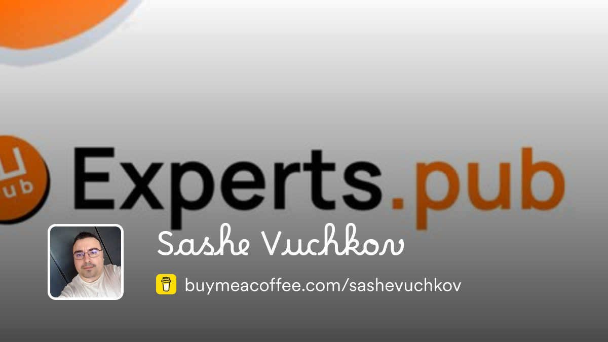 Sashe Vuchkov is a Bulgarian freelancer & full-stack developer - Buymeacoffee