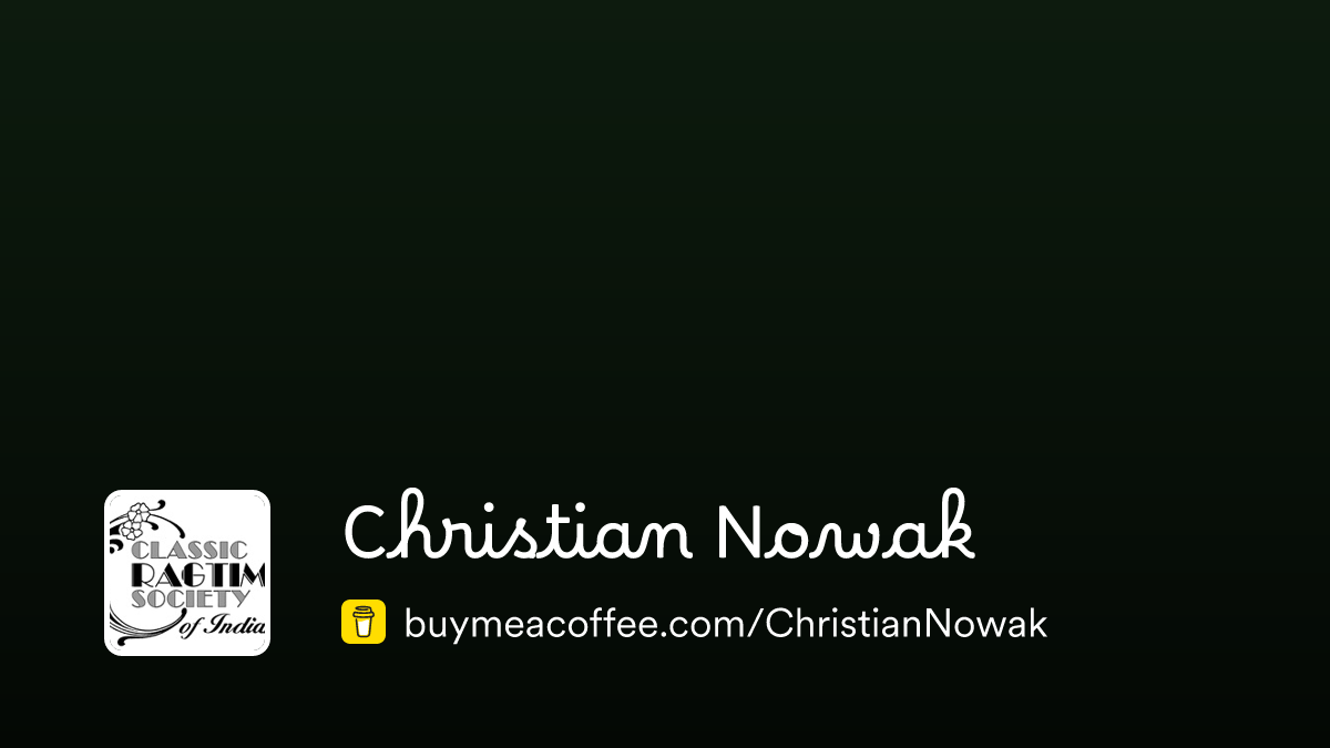 Christian Nowak is playing classic ragtime piano - Buymeacoffee
