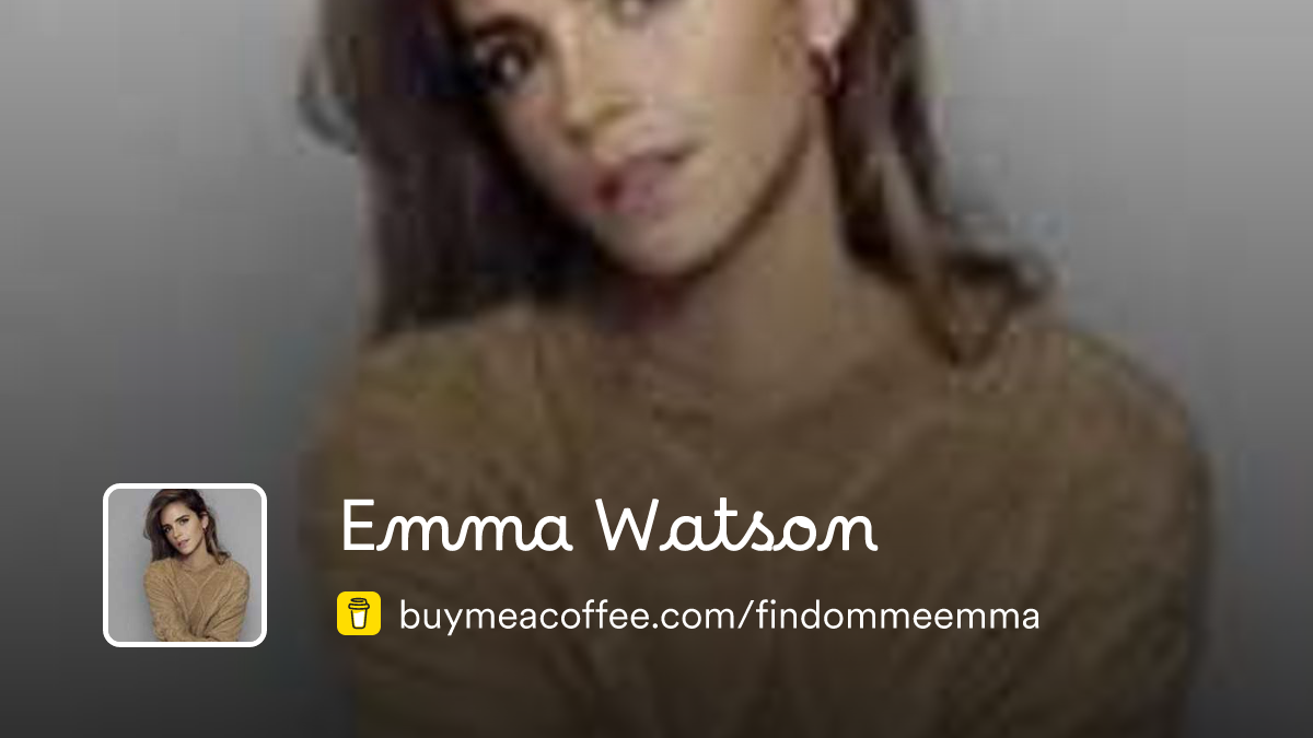 Emma Watson - Buymeacoffee