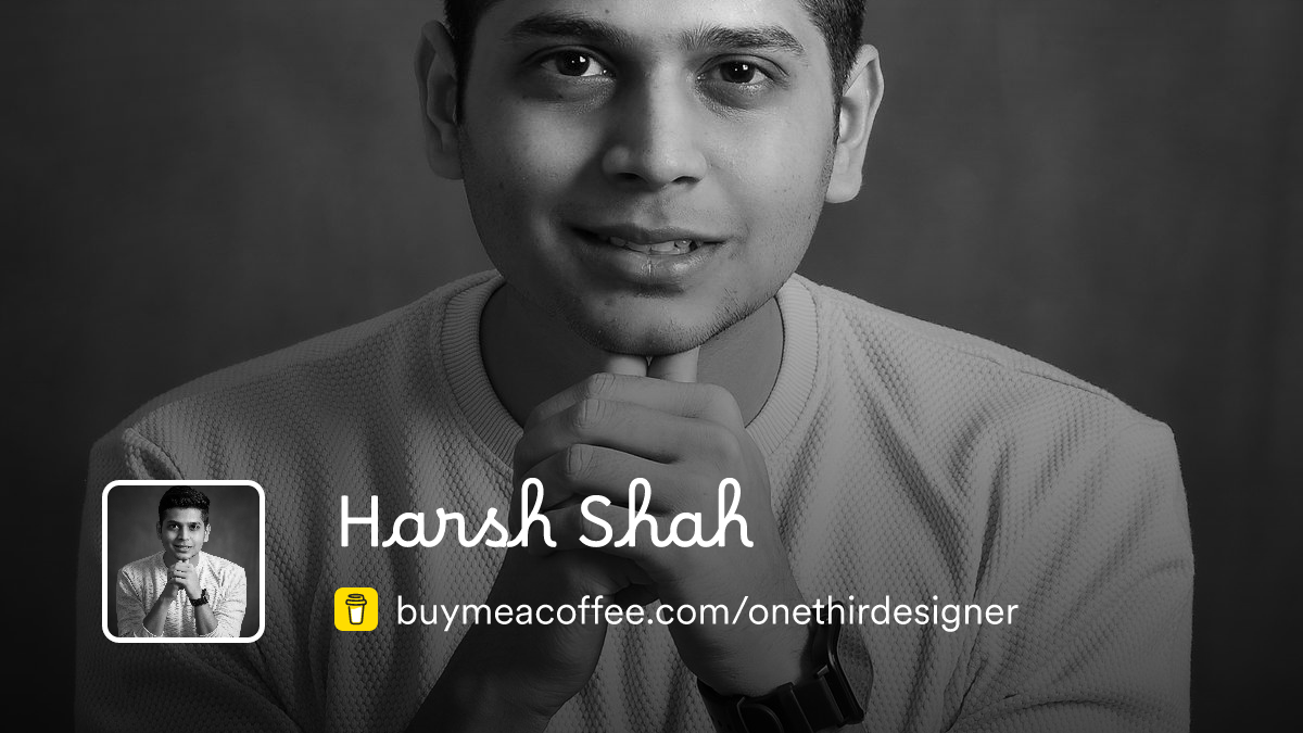 Harsh Shah - Buymeacoffee
