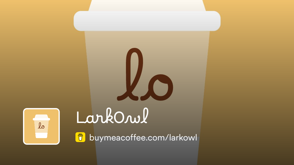 LarkOwl is creating resources to help charity leaders generate more income - Buymeacoffee
