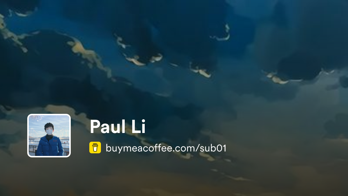 Paul Li - Buymeacoffee