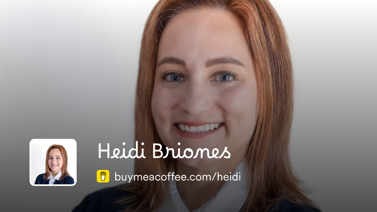 Heidi Briones - Buymeacoffee