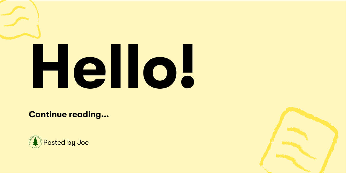 Hello! — Joe - Buymeacoffee