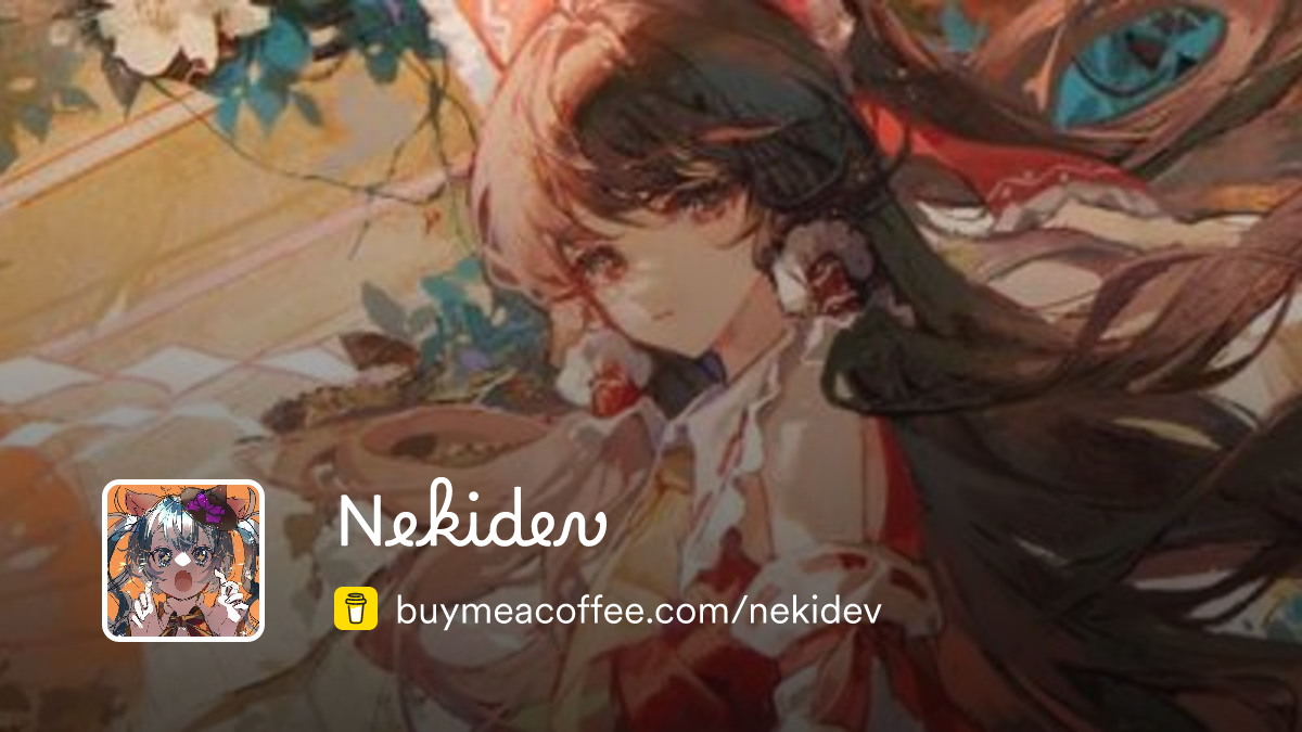 Nekidev is a hobbyist developer. Working on Nekos API! - Buymeacoffee