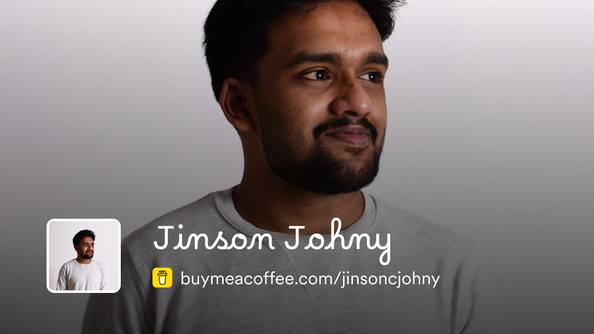 Jinson Johny is building software - Buymeacoffee