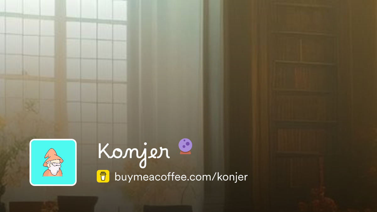 Konjer 🔮 - Buymeacoffee