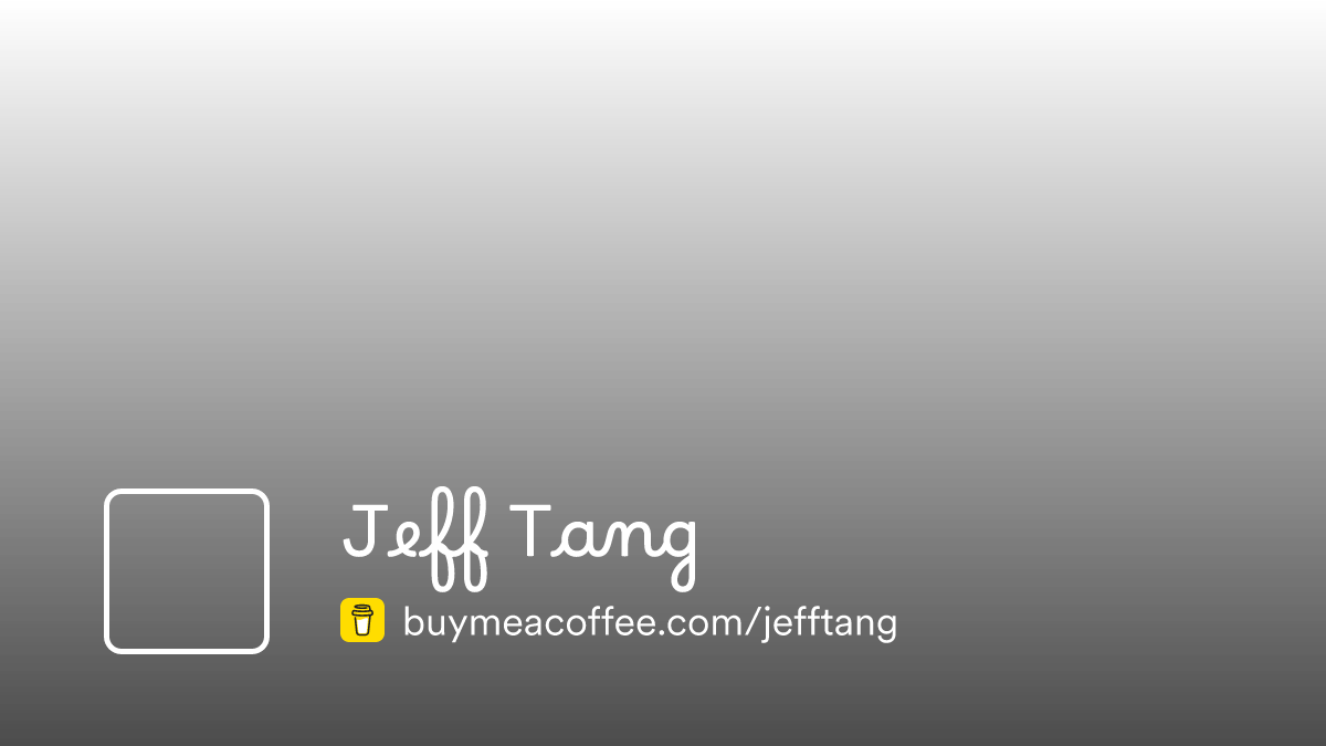 Jeff Tang - Buymeacoffee