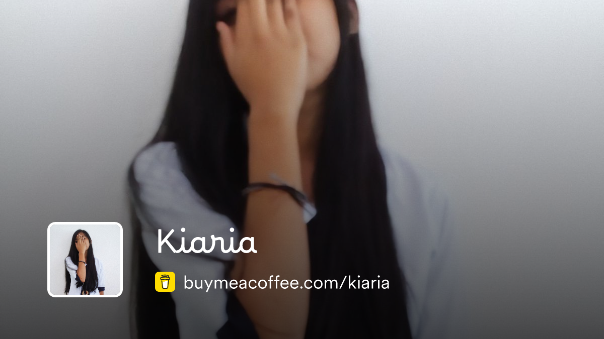 Kiaria is a college student who loves to read and write 📑 - Buymeacoffee