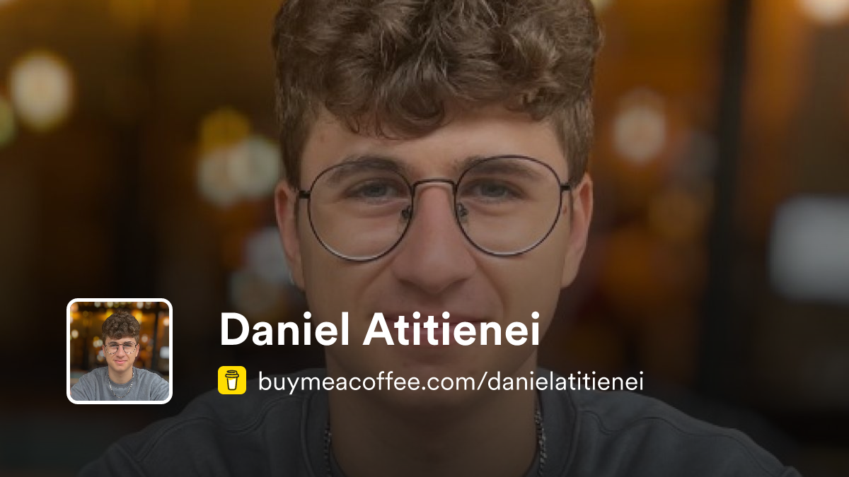 Daniel Atitienei is sharing Android Development tutorials on Youtube and Medium - Buymeacoffee