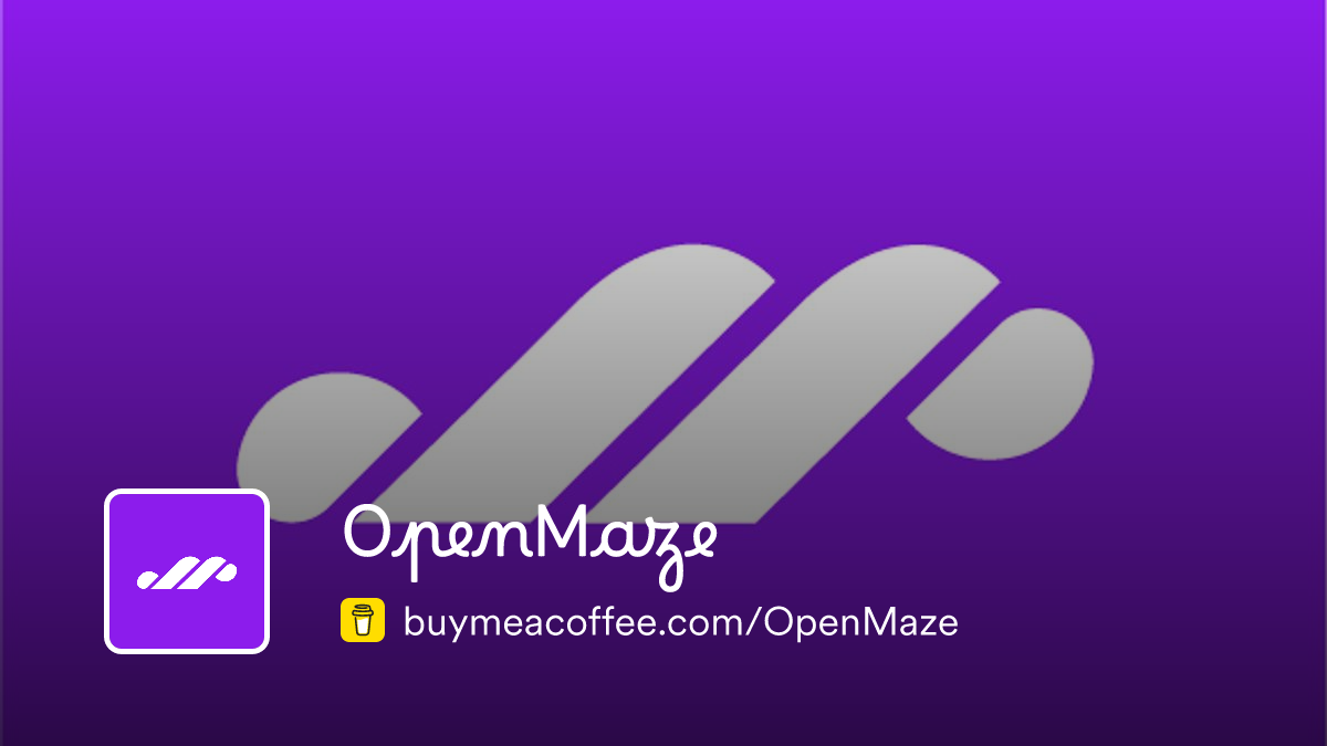 OpenMaze - Buymeacoffee