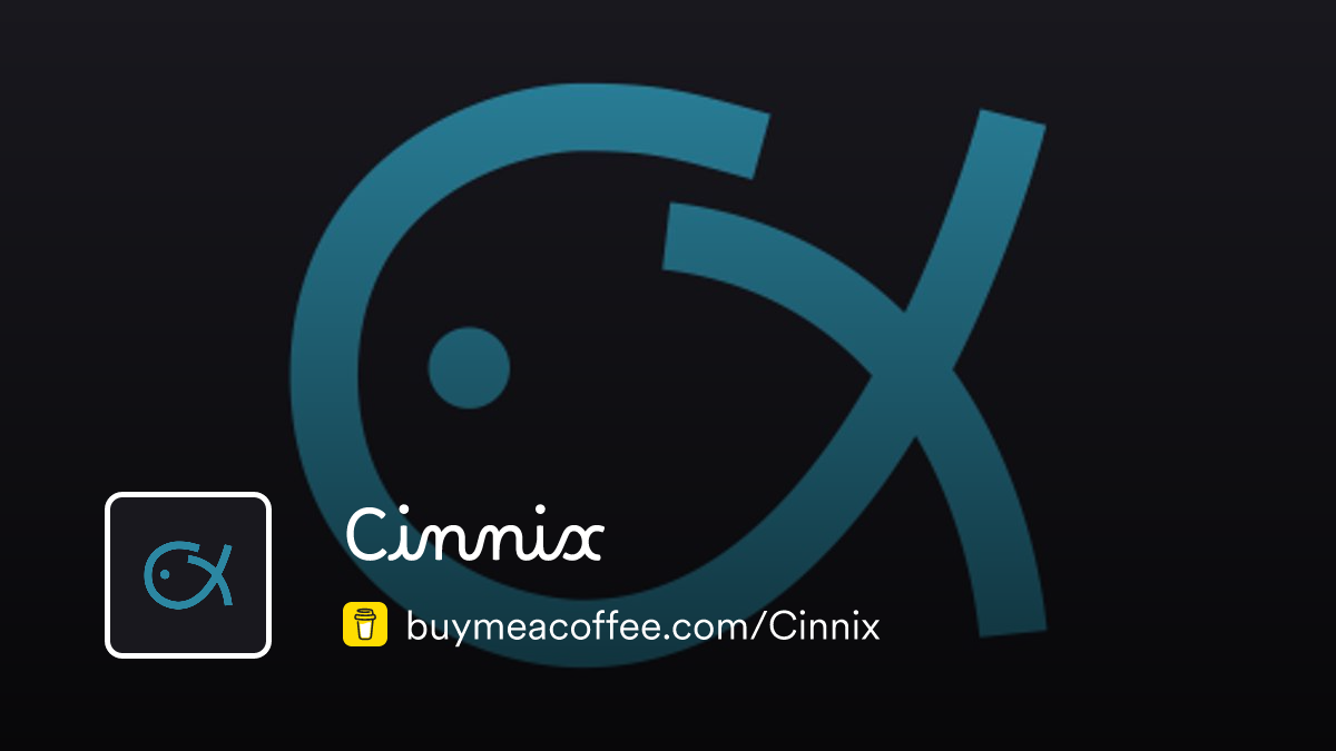Cinnix is running a cool service - Buymeacoffee