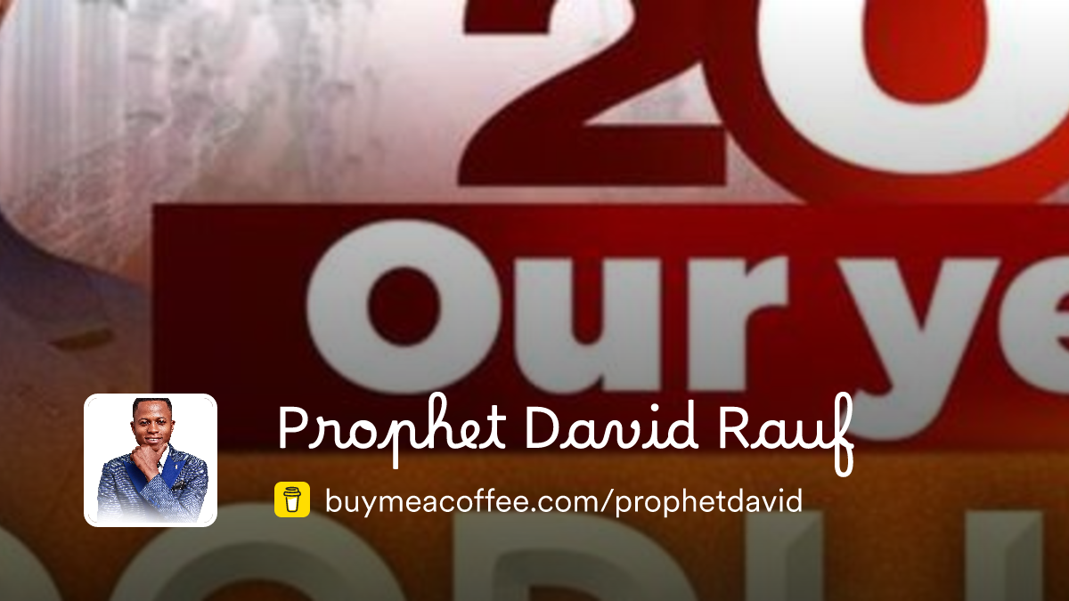 Prophet David Rauf - Buymeacoffee