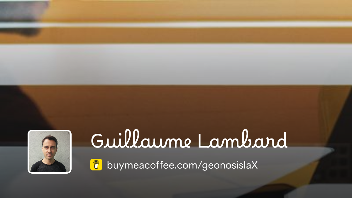 Guillaume Lambard - Buymeacoffee