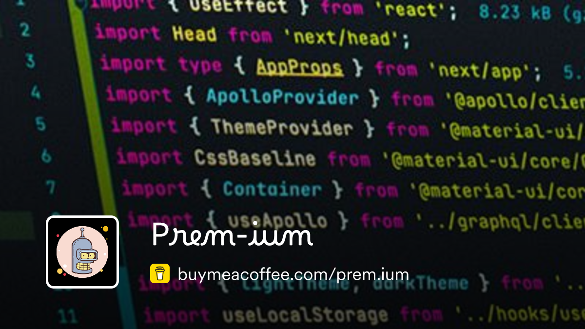 Prem-ium is developing various open-source projects! - Buymeacoffee