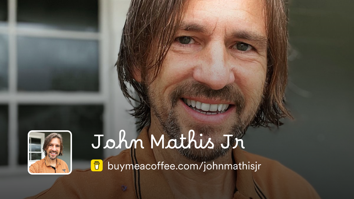 John Mathis Jr is creating music and digital content. - Buymeacoffee