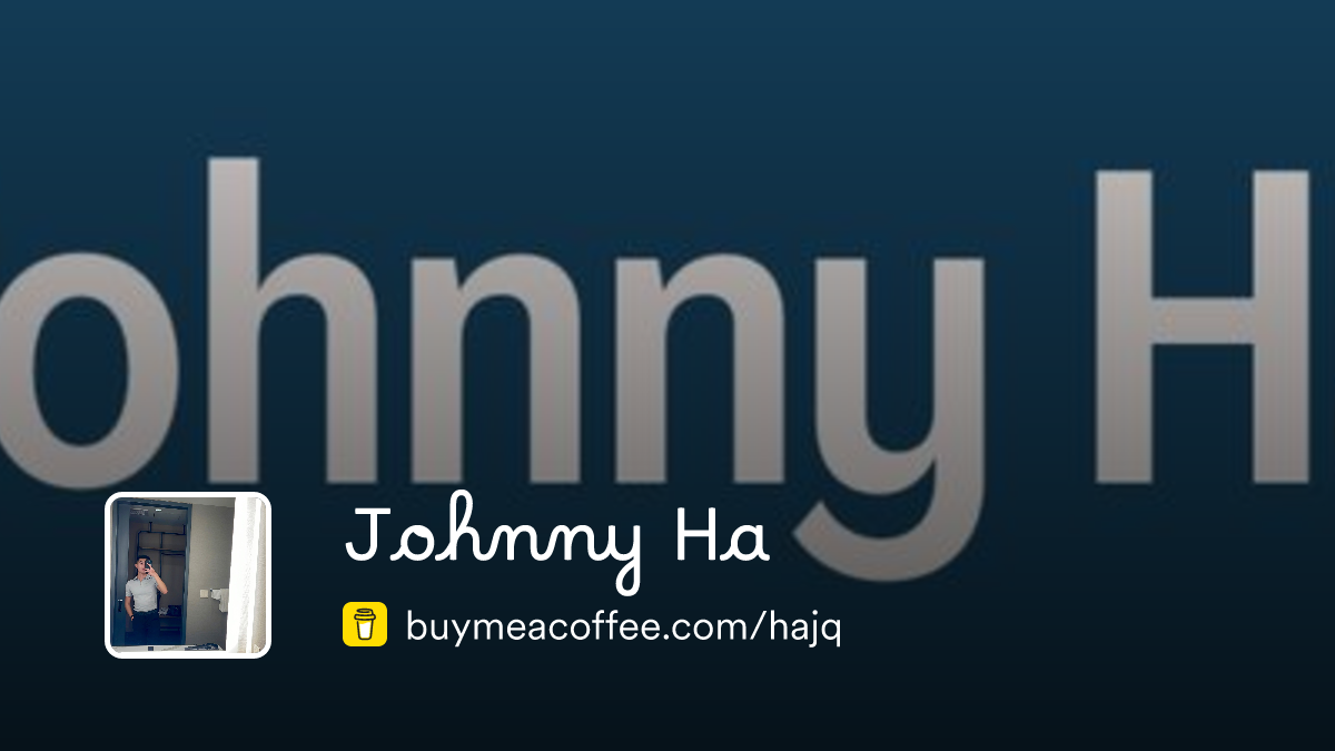 Johnny Ha - Buymeacoffee