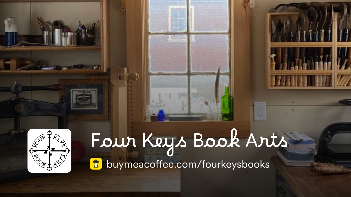 Four Keys Book Arts is Handmade Books, Marbled Papers - Buymeacoffee