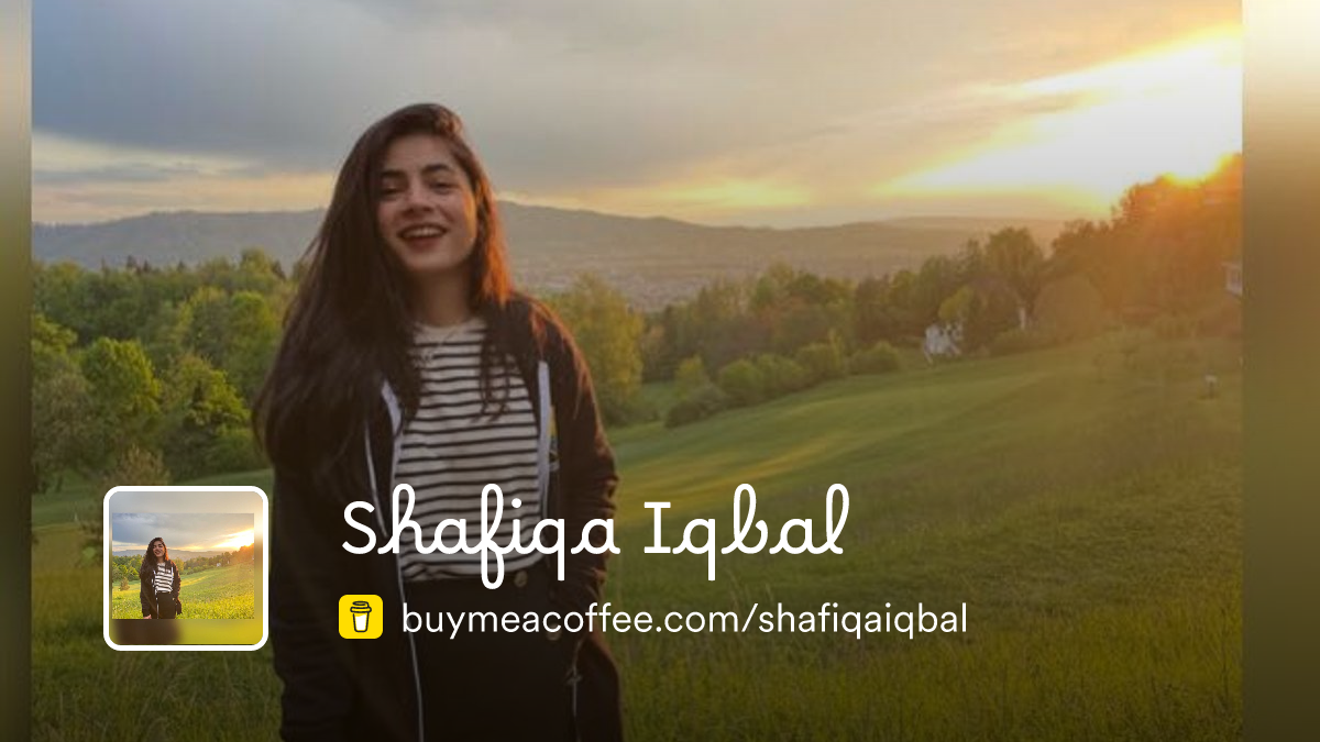 Shafiqa Iqbal - Buymeacoffee