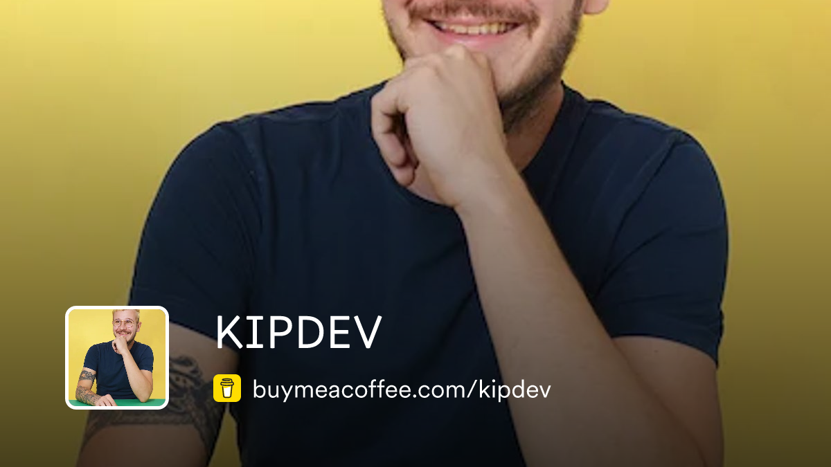 KIPDEV is A developper for developpers - Buymeacoffee