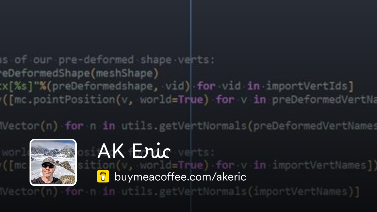 AK Eric is creating tools for DCC apps - Buymeacoffee