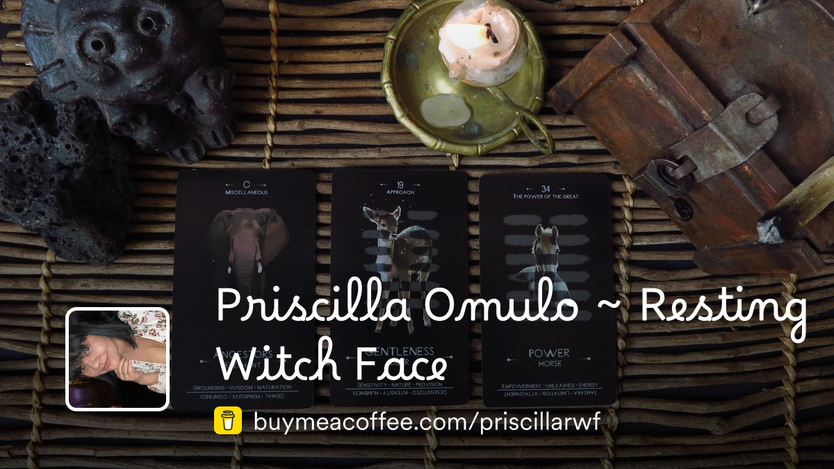 Priscilla Omulo ~ Resting Witch Face is a Oracle Card & divination ...
