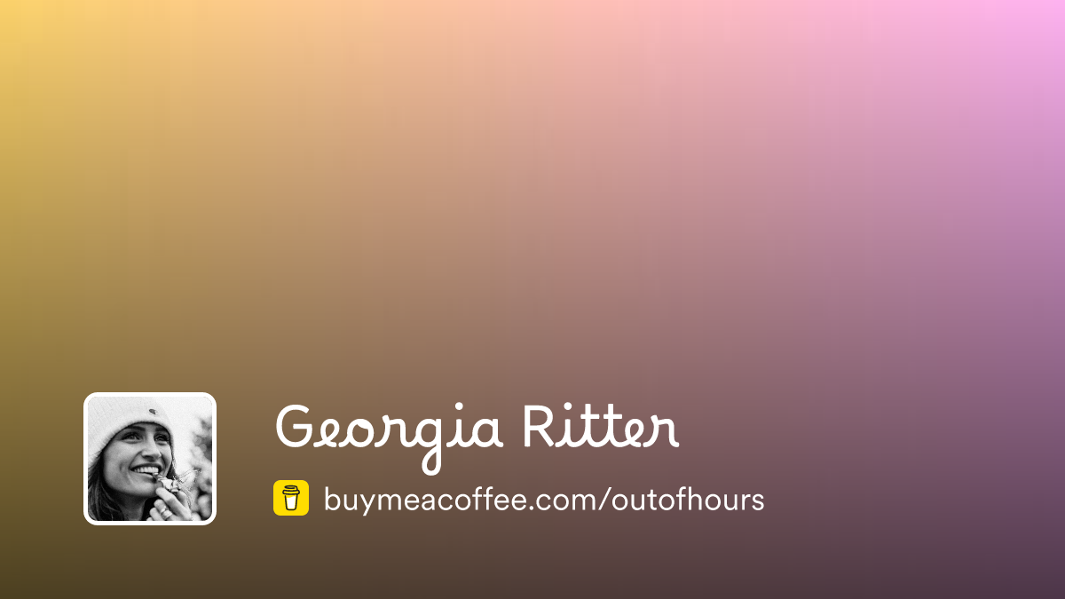 Georgia Ritter is creating a podcast - Buymeacoffee
