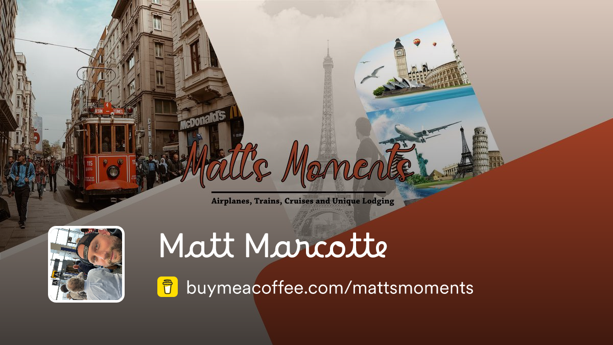 Matt Marcotte is creating transportainment - Buymeacoffee