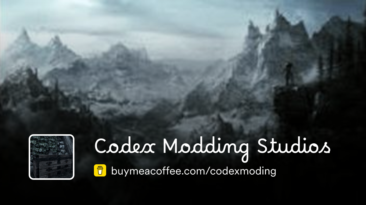 Codex Modding Studios is Skyrim Mods - Buymeacoffee