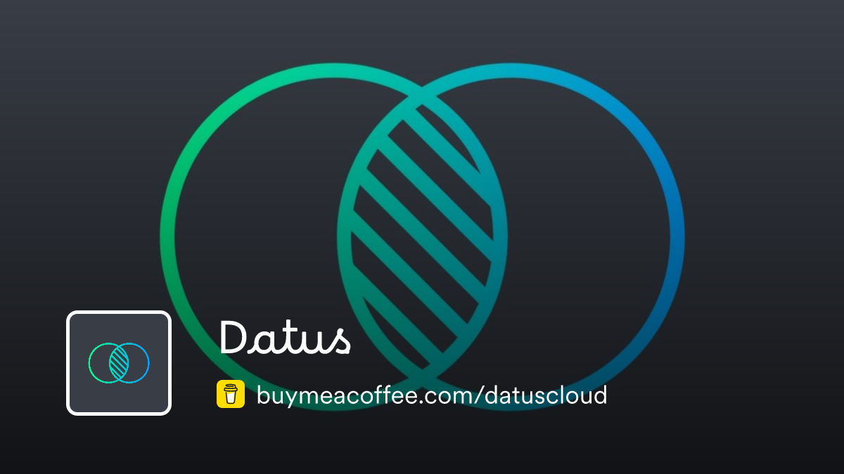 Datus is Building Analytics Solutions - Buymeacoffee