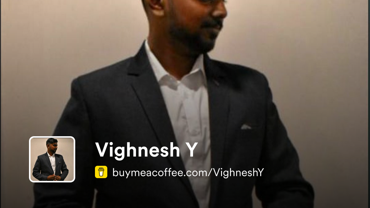 Vighnesh Y - Buymeacoffee