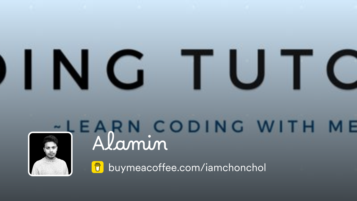 Alamin is creating Animated CSS Tutorials - Buymeacoffee