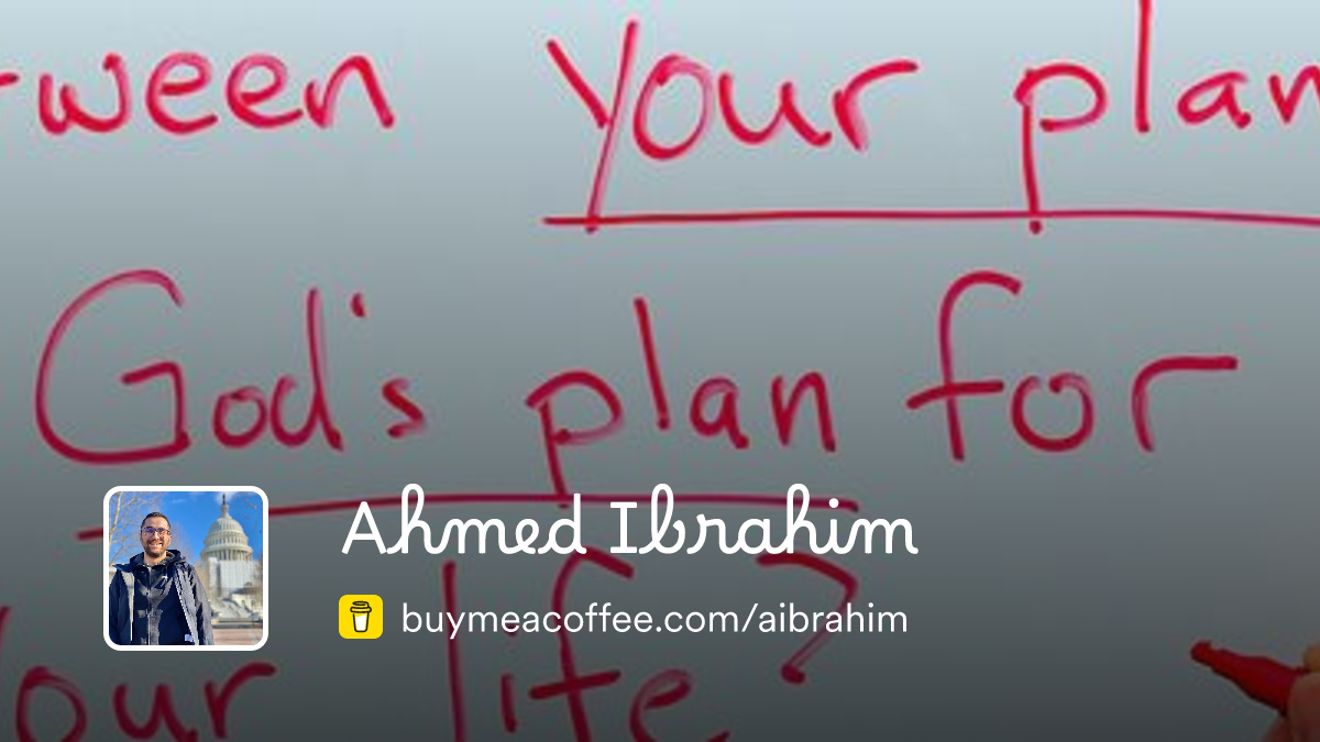 Ahmed Ibrahim - Buymeacoffee