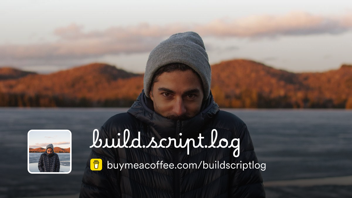 build.script.log is building websites and web components - Buymeacoffee