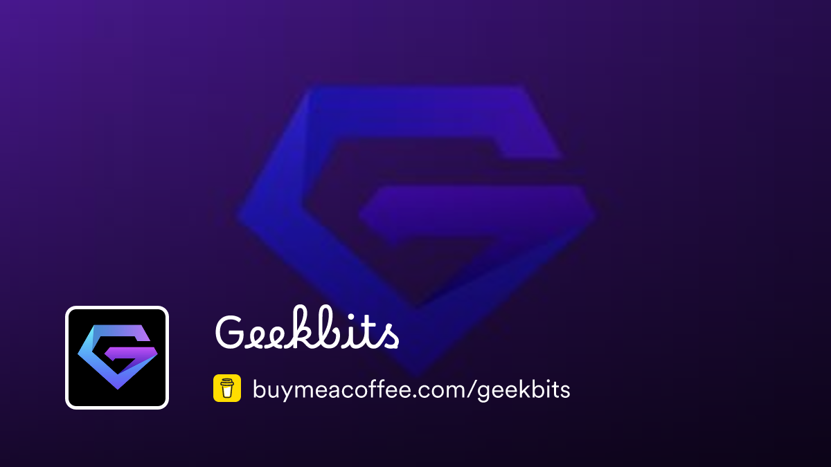 Geekbits is Publishing easy to follow tech tutorials - Buymeacoffee