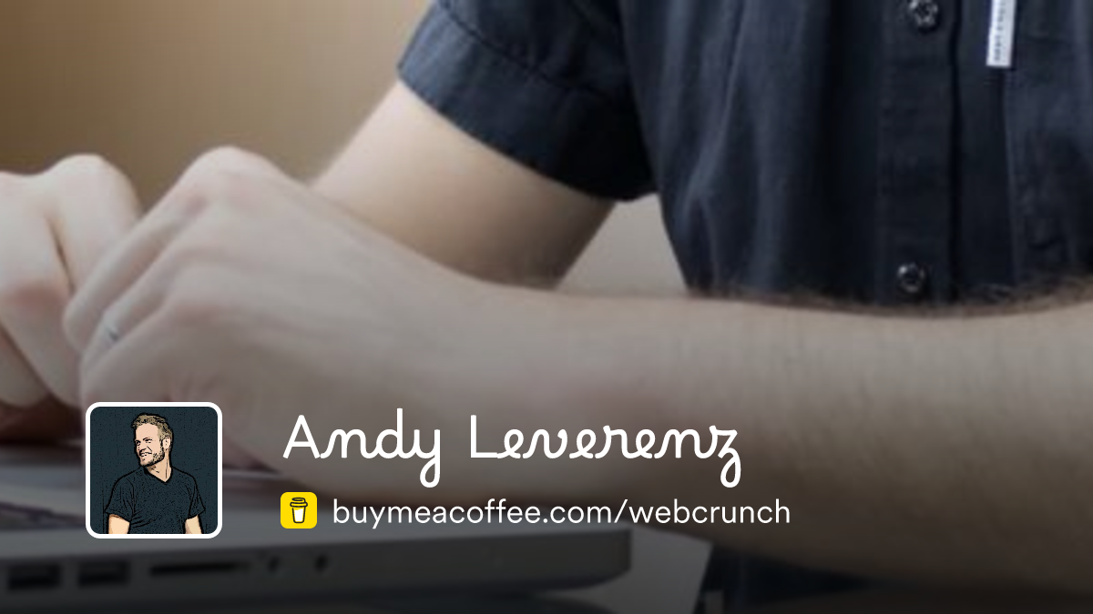 Andy Leverenz is creating web design and development tutorials - Buymeacoffee