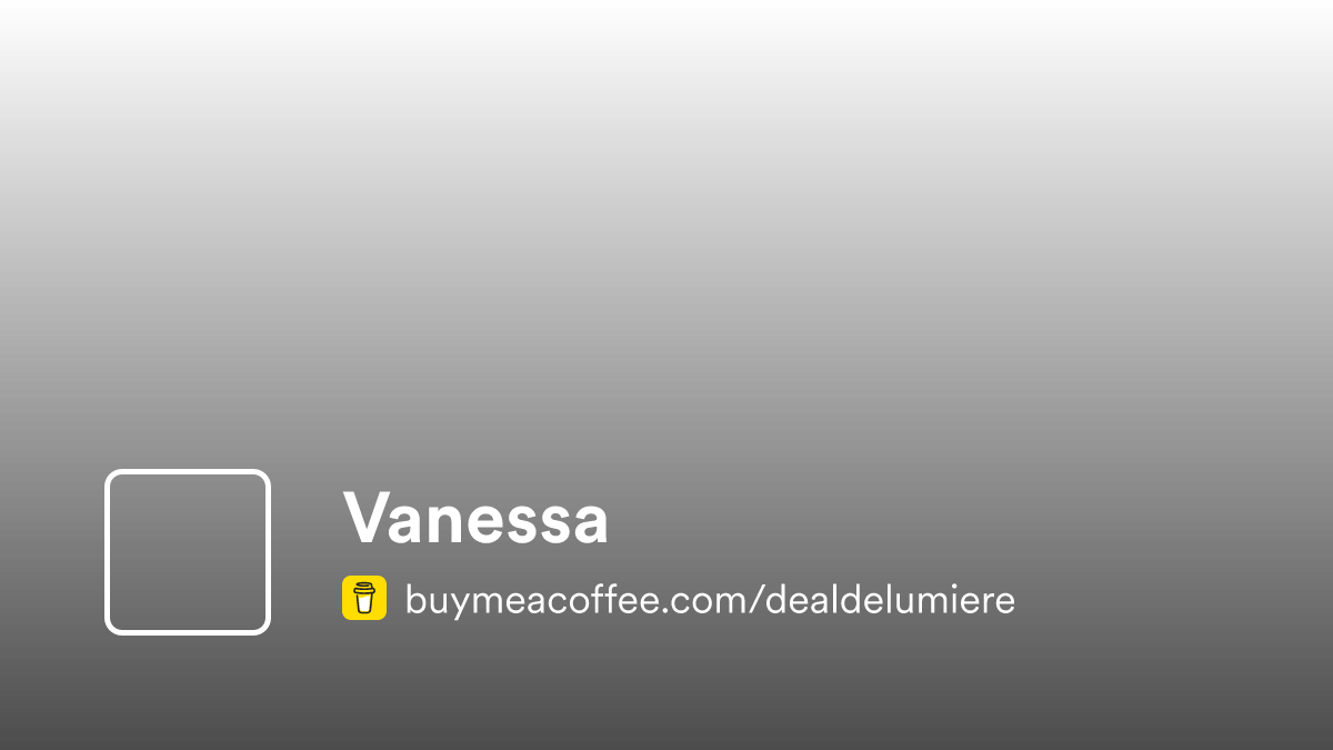 Extras | Vanessa - Buymeacoffee