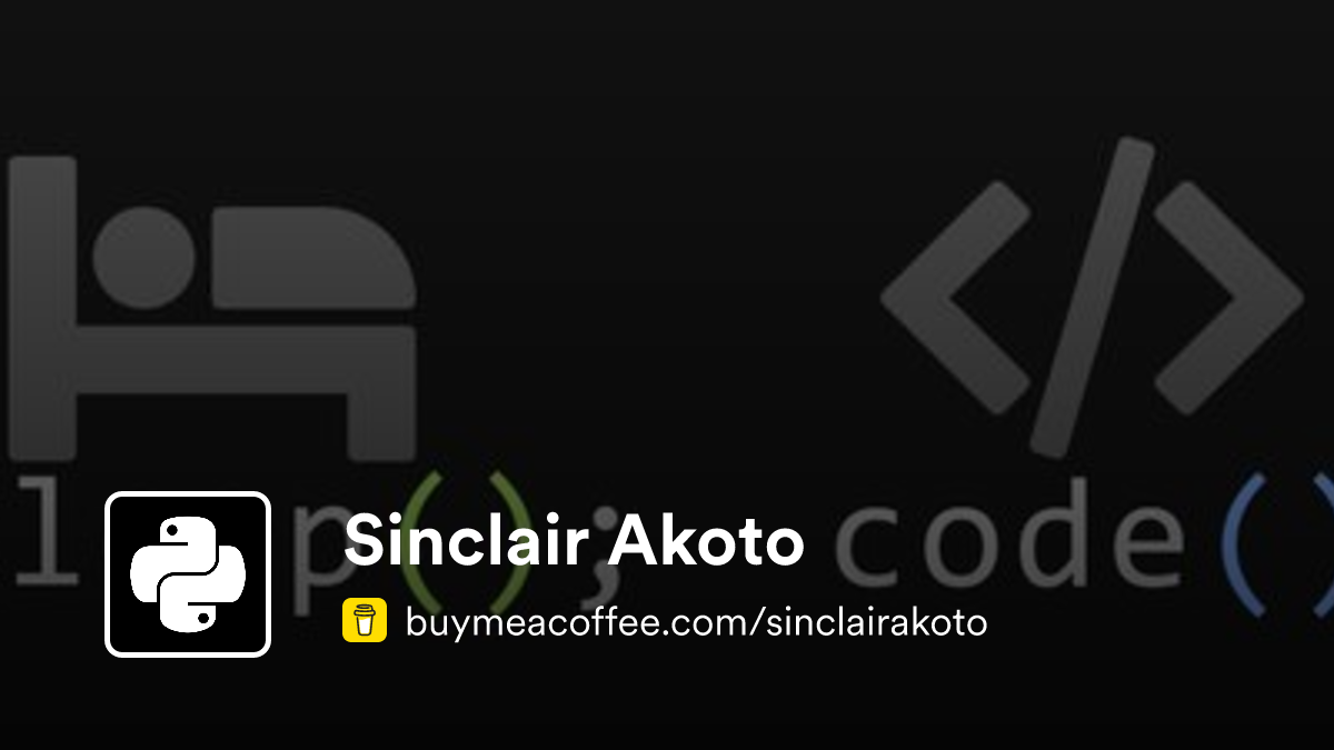 Sinclair Akoto is changing the world with lines of code. - Buymeacoffee