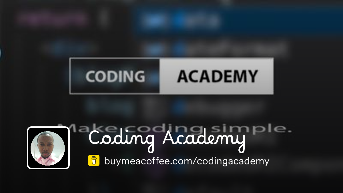 Coding Academy is Free training video to teach software and Web development. - Buymeacoffee